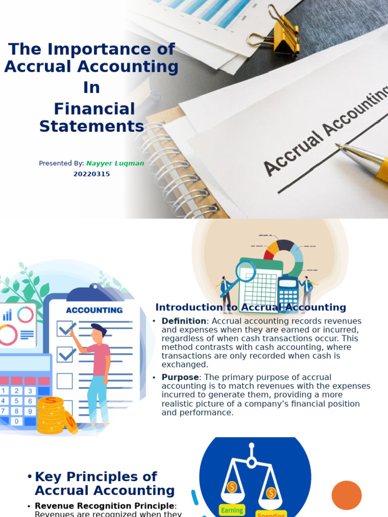 Accrual Accounting Presentation | PDF | Accrual | Accounting