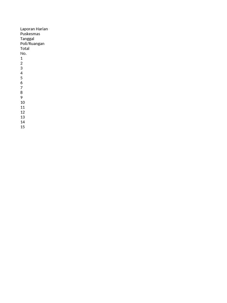 Laporan - Pelayanan Resep | PDF