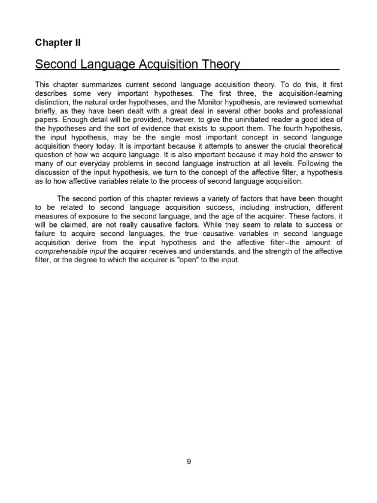 Principles and Practice in Second Language Acquisition - Krashen - CH2 ...