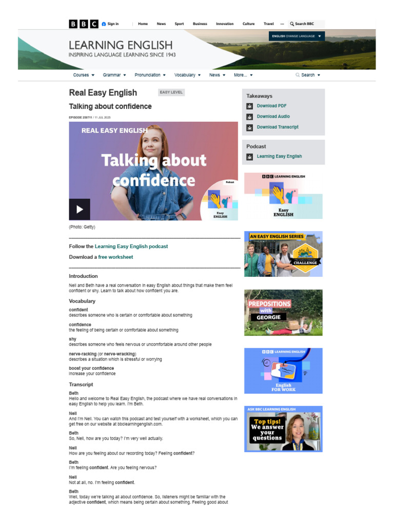 WWW BBC Co Uk Learningenglish English Features Real Easy English 250711 ...