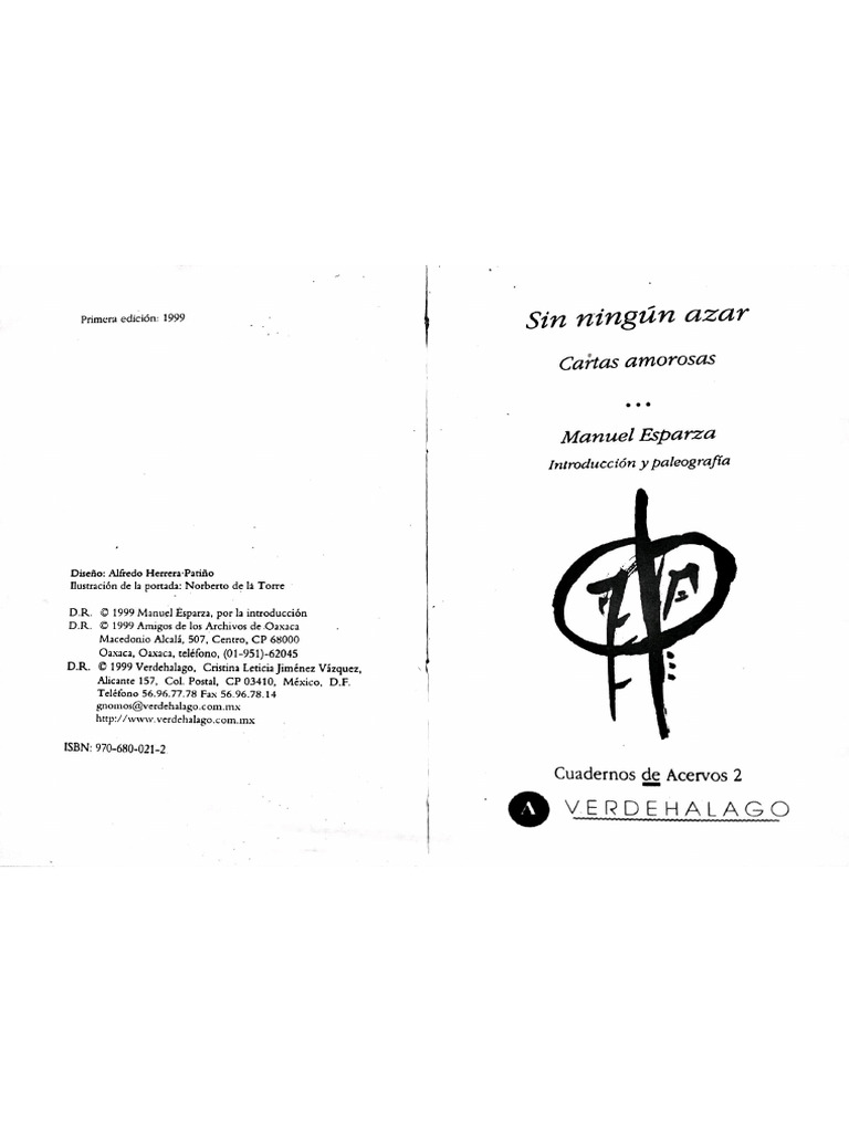 Sin Ningún Azar - Cartas Amorosas | PDF