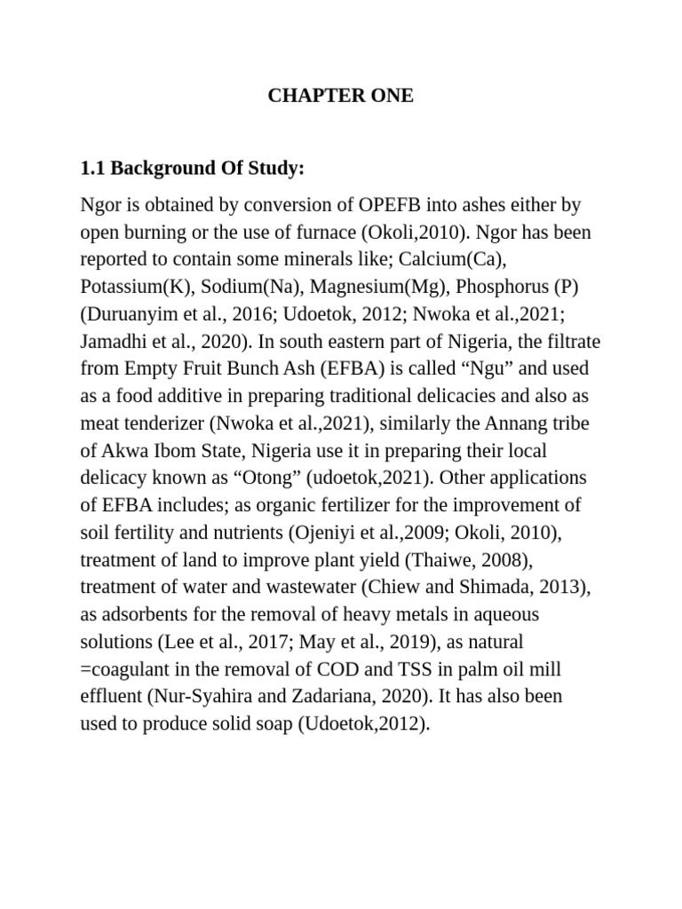 Physicochemical Analysis of Ngor from OPEFB | PDF | Wood | Trees