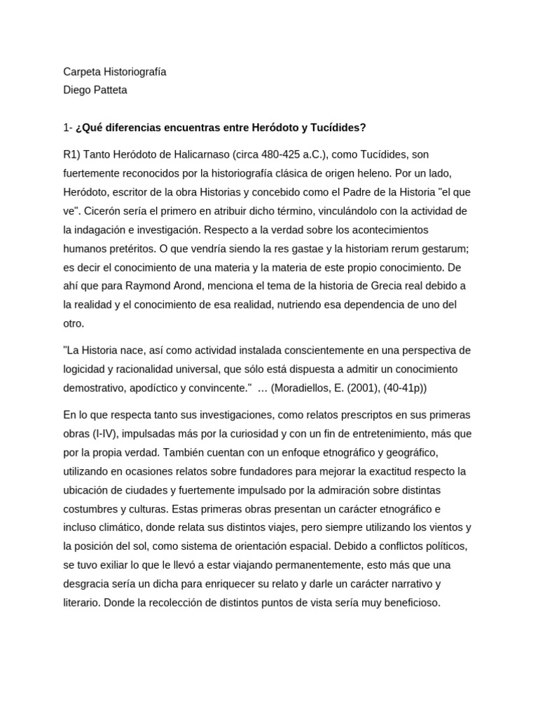 Carpeta Historiografía | PDF | Historiografía | Tucídides