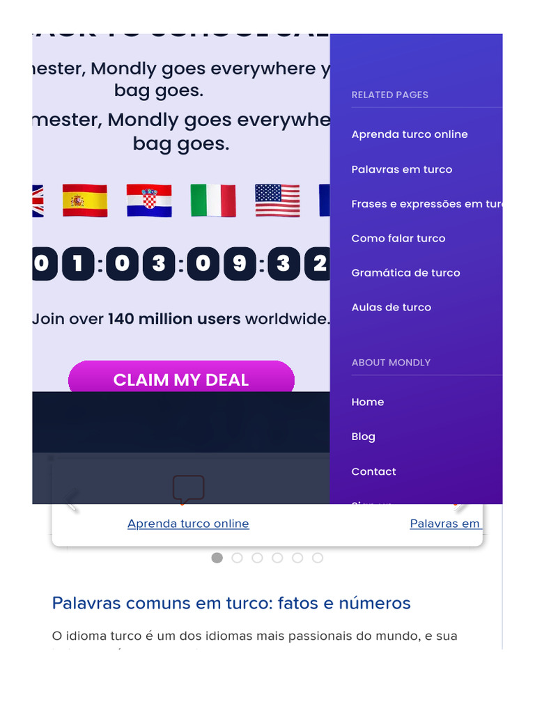 Aprenda Palavras Comuns em Turco | PDF | Aprendizado | Língua materna