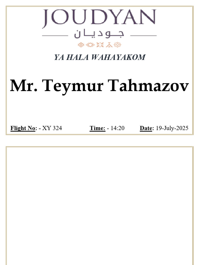 Mr. Teymur Tahmazov | PDF