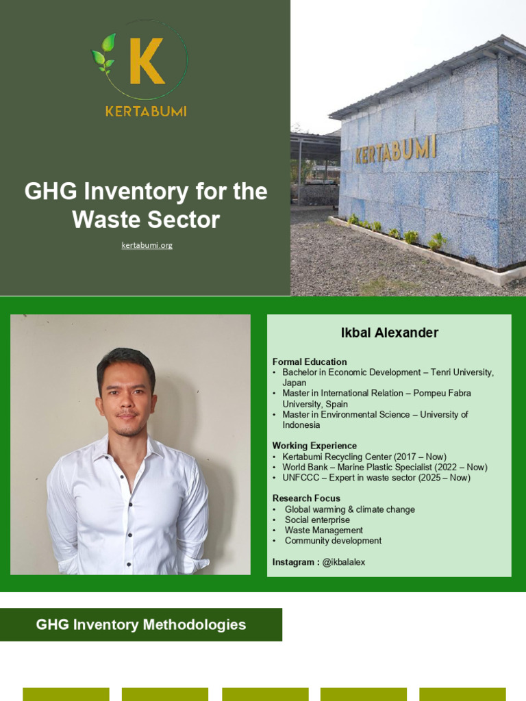 GHG Inventory Methodologies for Waste Sector | PDF | Greenhouse Gas ...