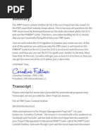 PMP Exam Content Outline 2026 | PDF | Project Management Professional ...