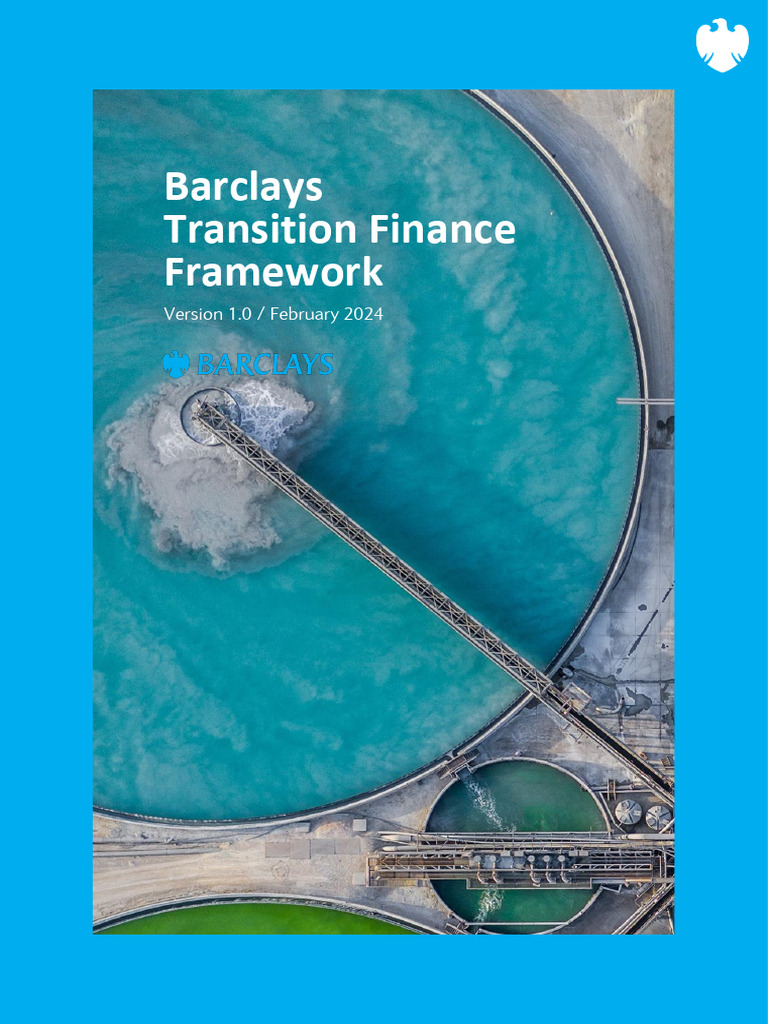 Barclays Transition Finance Framework V1 | PDF | Carbon Capture And ...