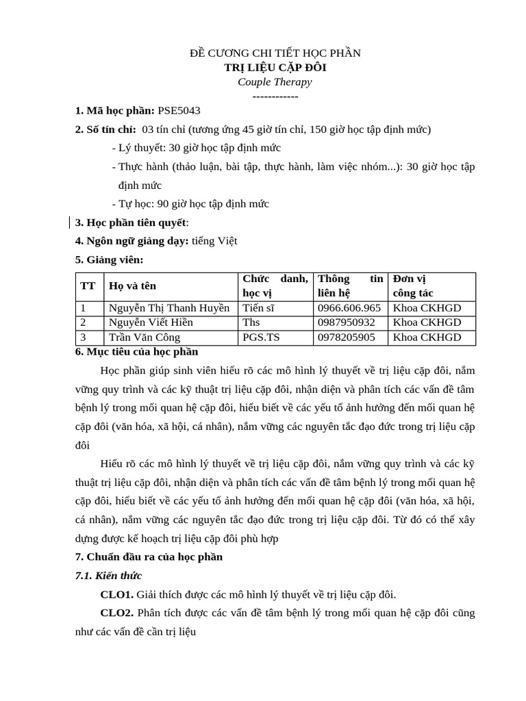 Tri Lieu Cap Doi | PDF