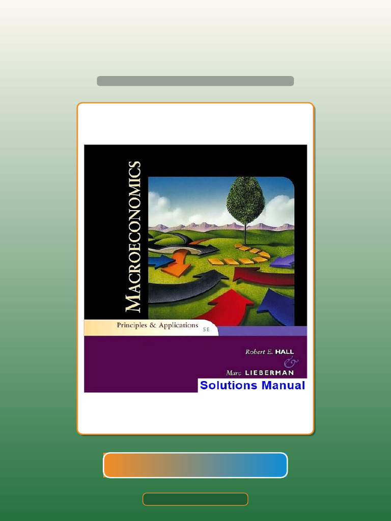 Macroeconomics Principles and Applications 5th Edition Hall Ebook and ...