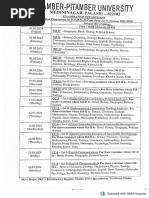 CRSU Bed Datesheet | PDF