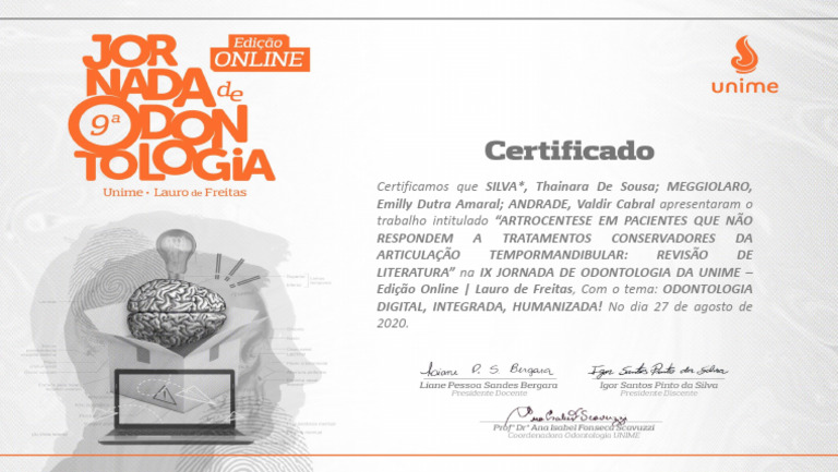 Artrocentese em Pacientes com TTM | PDF