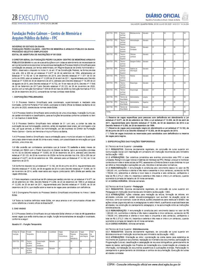 Edital Reda FPC | PDF | Contabilidade | Museu