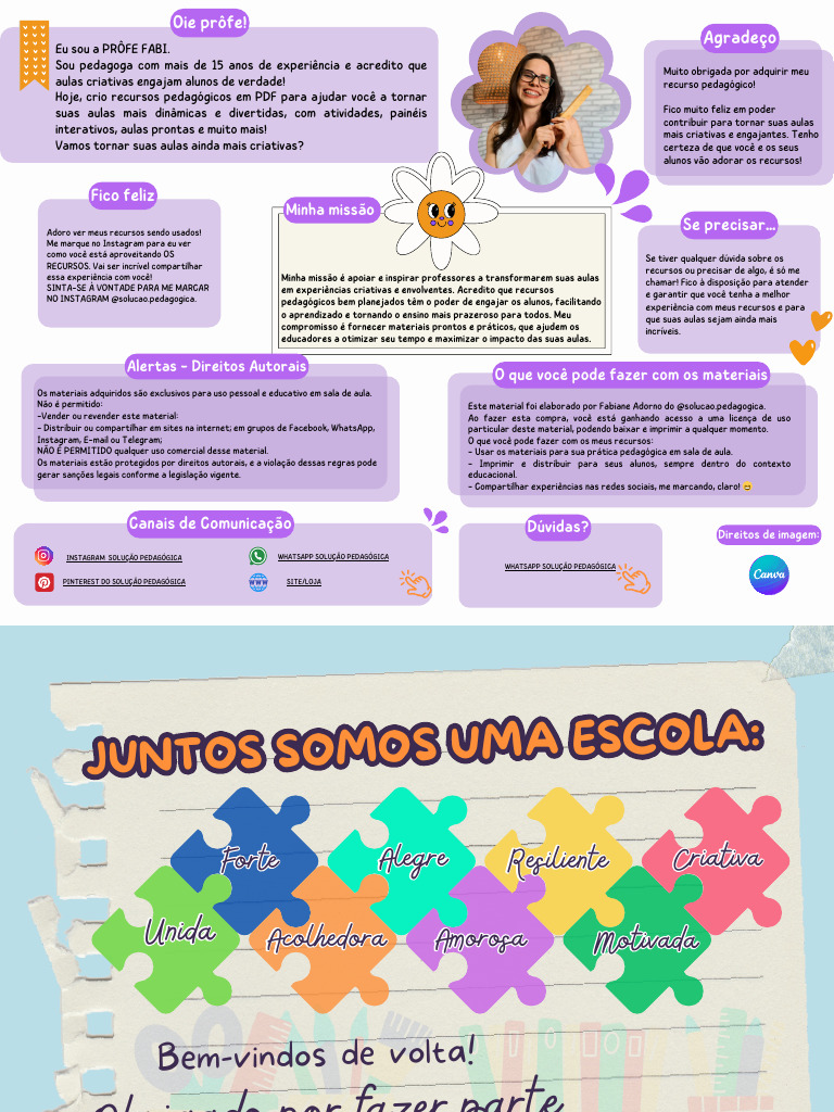 CARDS-BOAS-VINDAS-EQUIPE | PDF | Pedagogia | Inteligência