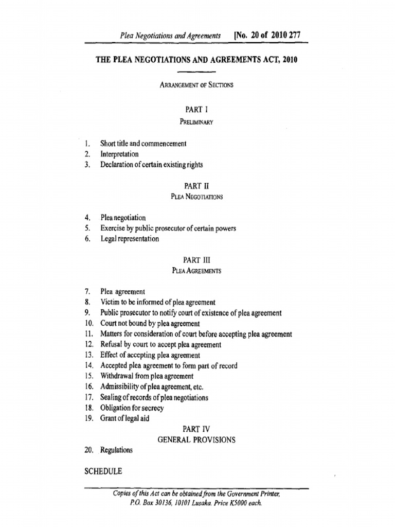 The Plea Negotiations & Agreements 2010 | PDF | Plea Bargain | Plea