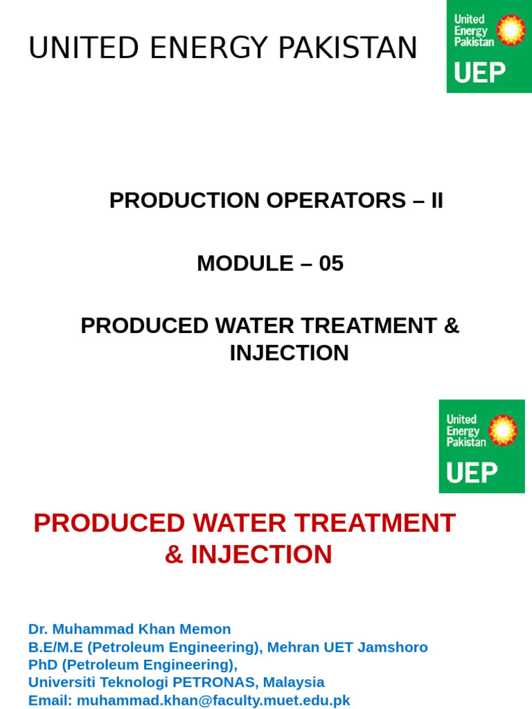 Produced Water Treatment & Injection Guide | PDF | Petroleum Reservoir ...