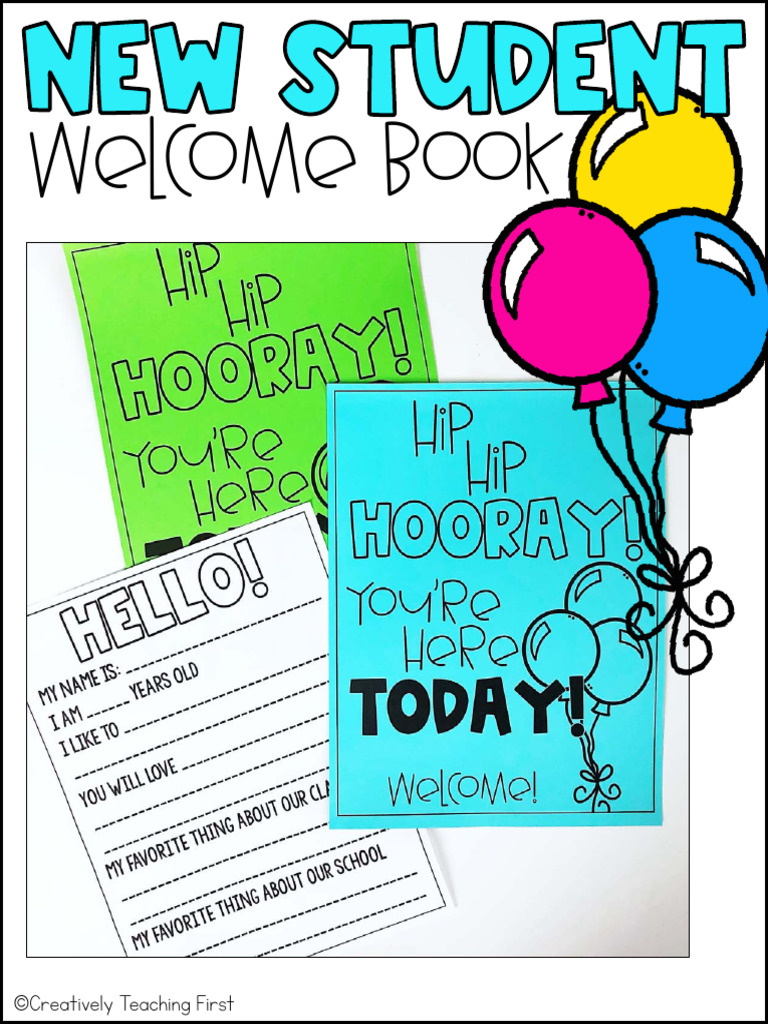Classroom Welcome Book Template | PDF