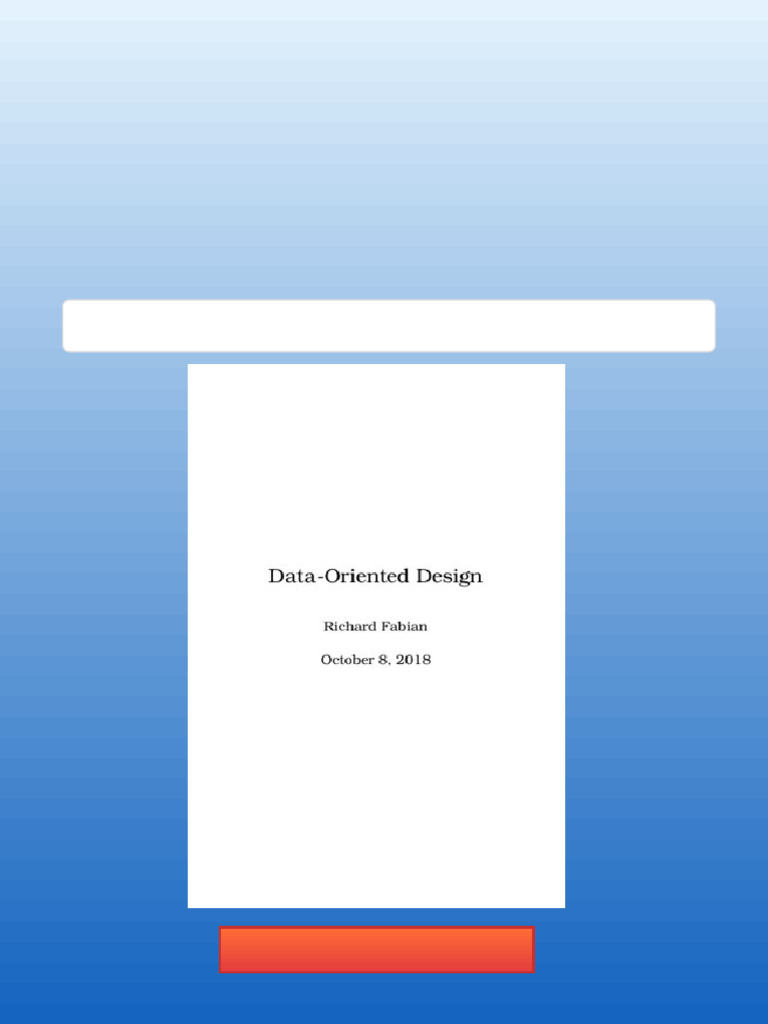Data Oriented Design Software Engineering For Limited Resources and ...