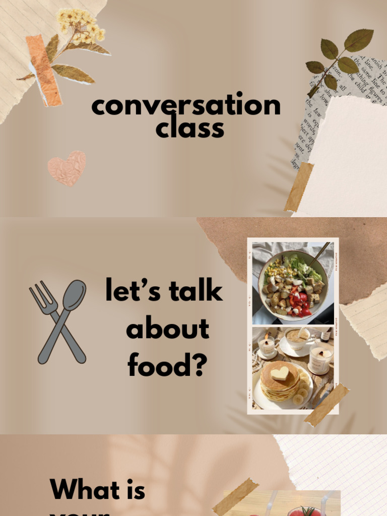 Conversation Class About Food | PDF