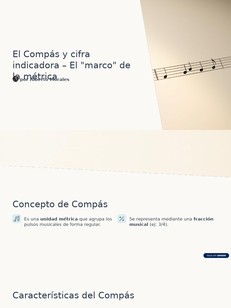 El Compas y Cifra Indicadora El Marco de La Metrica | PDF