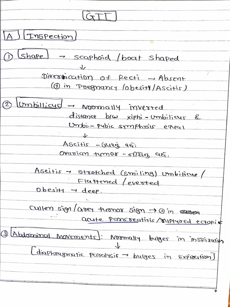 Medicine GIT Examination | PDF