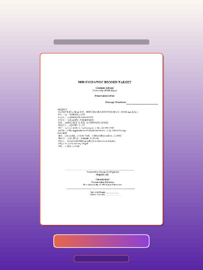 The Applications of Elliptic Functions Ebook and TestBank Bundle ...