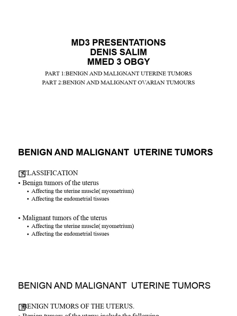Uterine Fibroids: Overview and Impact | PDF | Uterus | Neoplasms