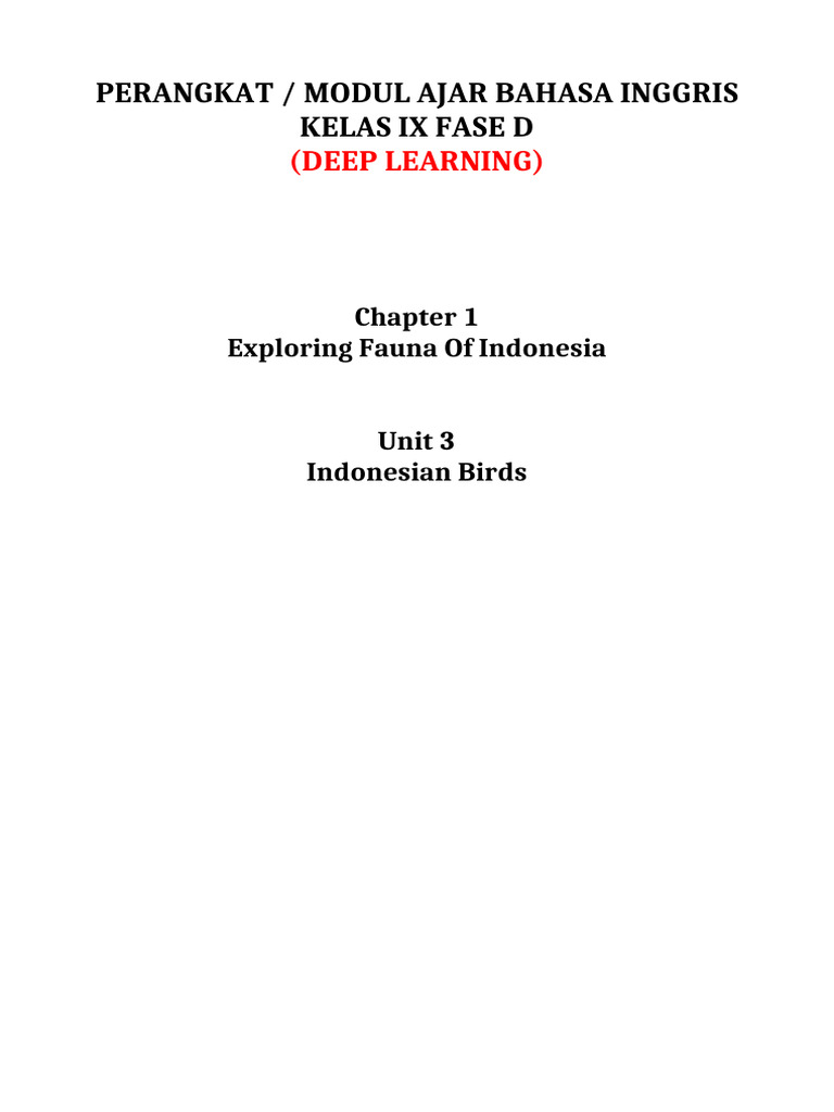 Modul Ajar Chapter 1 Unit 3 Pembelajaran 5 & 6 | PDF