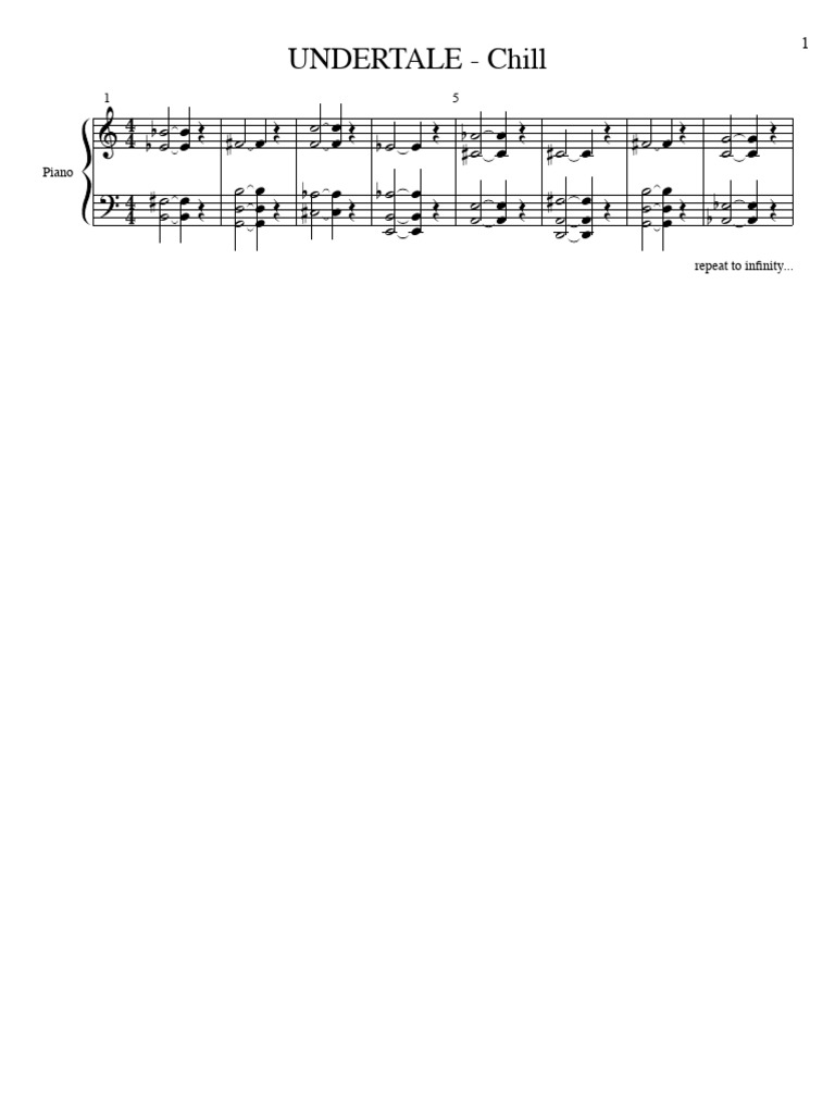 Undertale - Chill | PDF