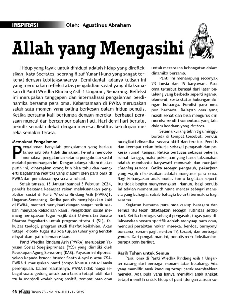 Allah Yang Mengasihi-Agustinus Abraham | PDF