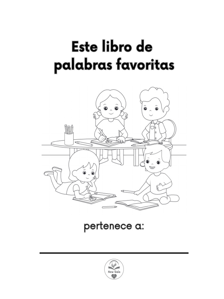 Libro de Colorear Mi Palabra Favorita | PDF