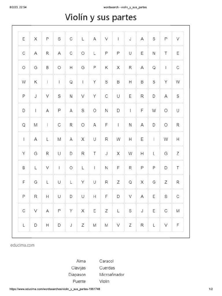 Violin y Sus Partes | PDF