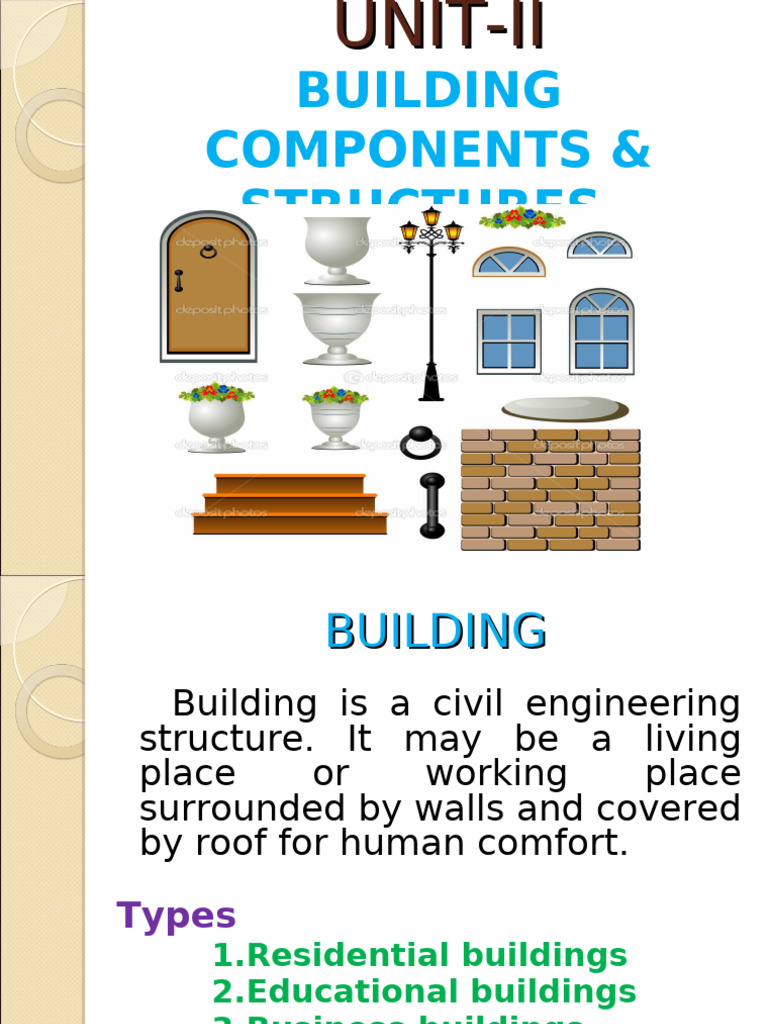 Unit 3-Building Componets & Structures | PDF | Dam | Flooring
