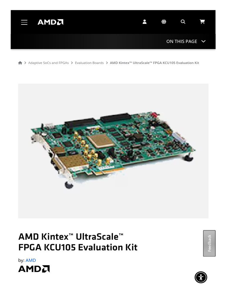 AMD Kintex™ UltraScale™ FPGA KCU105 Evaluation Kit - KU040 - USD6495 ...