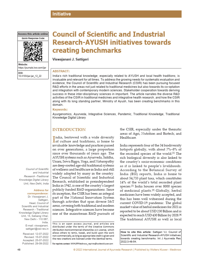 Council of Scientific and Industrial.9 | PDF | Medicine