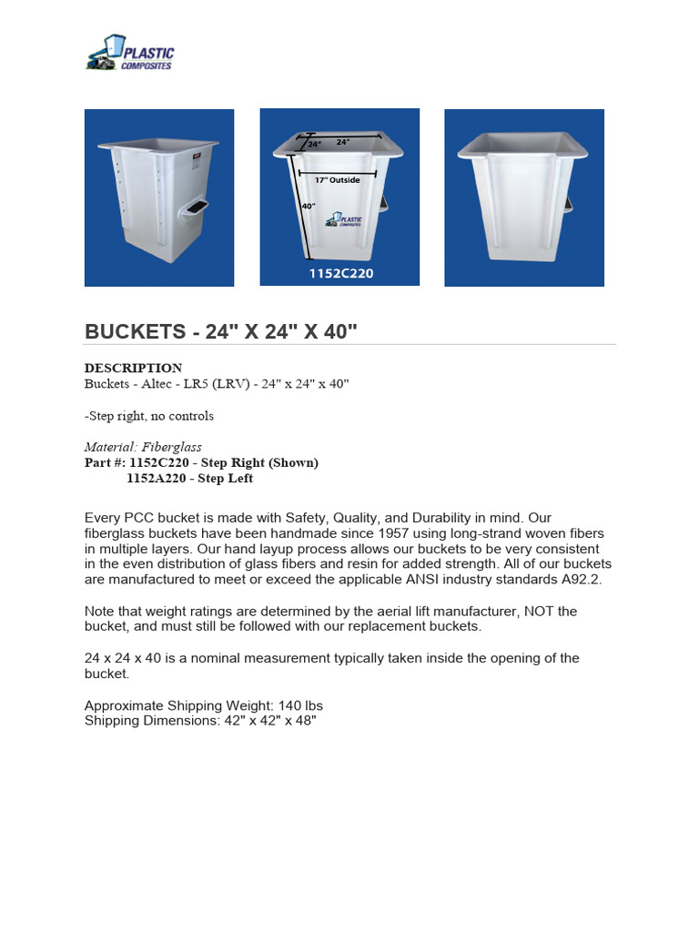 Brochure BUCKETS Skyritz | PDF