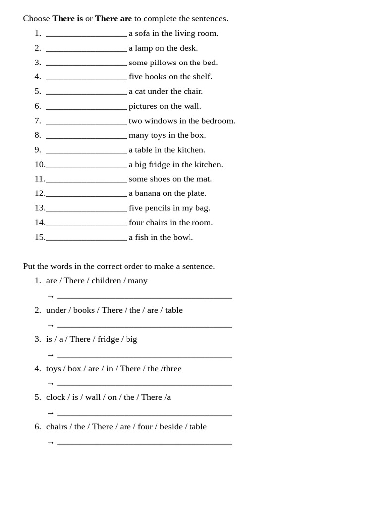 There Is Are | PDF