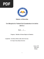 Chemistry BSC Exit EXam 1 | PDF | Chemistry | Chemist