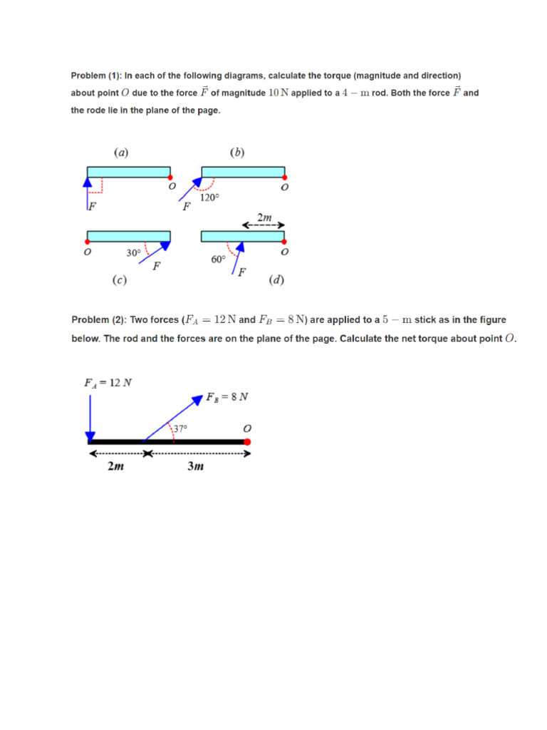 Rotational Motion - AP Physics 1 Problems | PDF