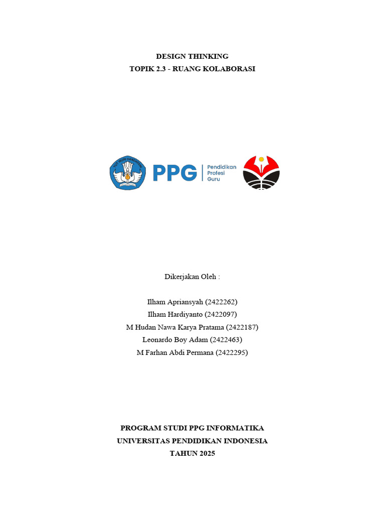 Topik 2.3 Ruang Kolaborasi - Design Thinking | PDF