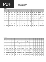 Time Table 2024-25 | PDF