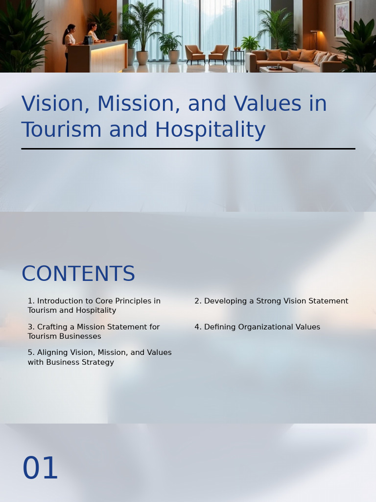 Vision and Values in Tourism Strategy | PDF | Strategic Management ...