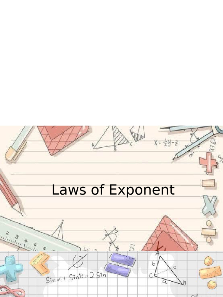 Laws of Exponent | PDF