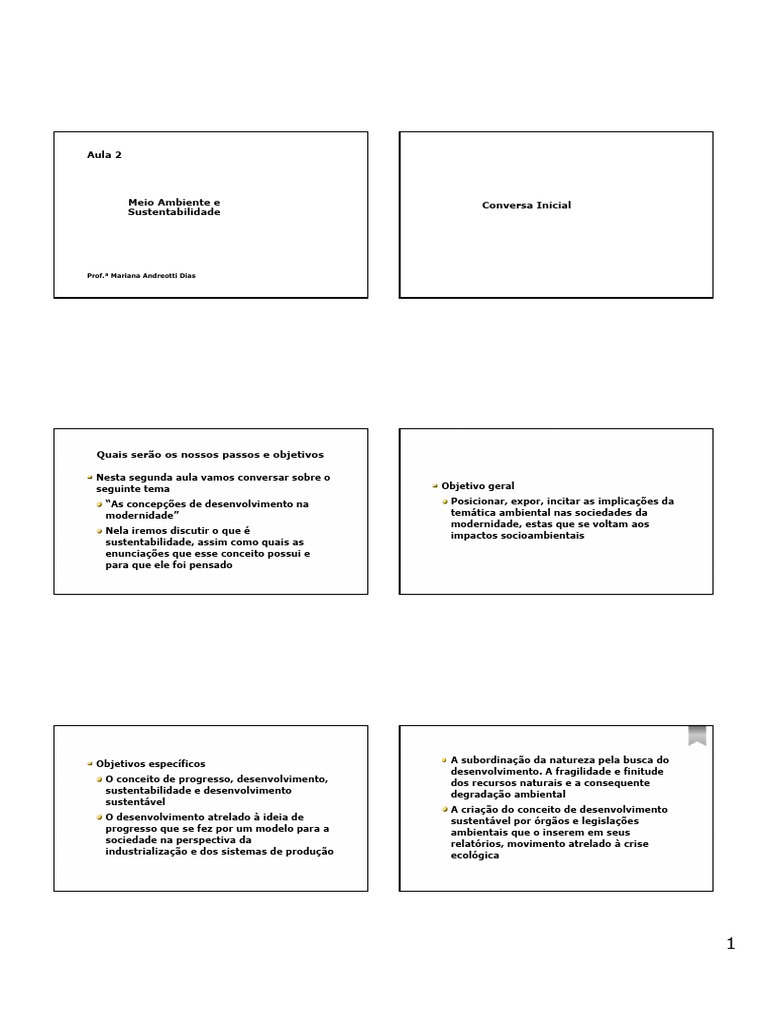 Slides 2 | PDF | Sustentabilidade | Desenvolvimento sustentável