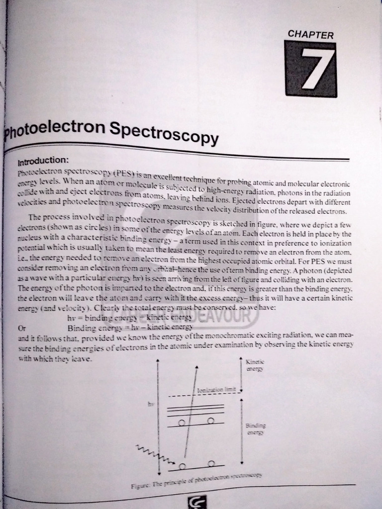 Photoelectron Spectroscopy Note | PDF | Photoelectric Effect | Electron