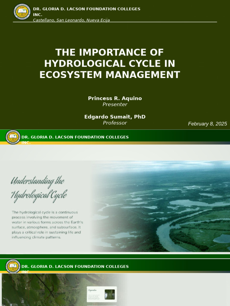 Hydrological Cycle | PDF