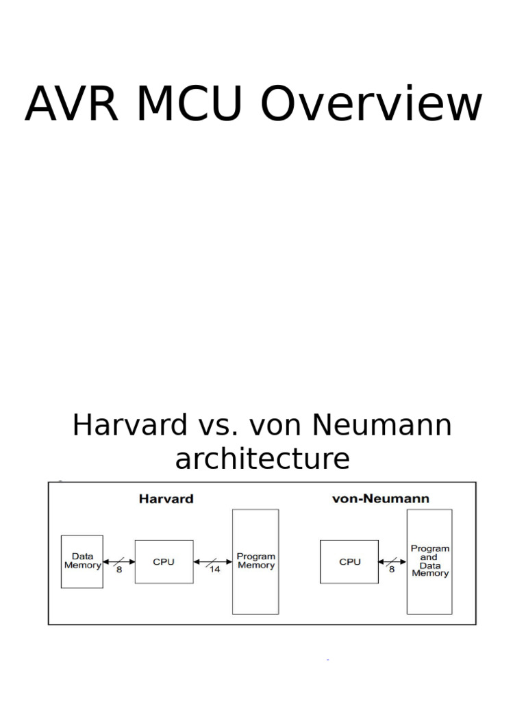 AVR Microcontroller Overview and Comparison | PDF