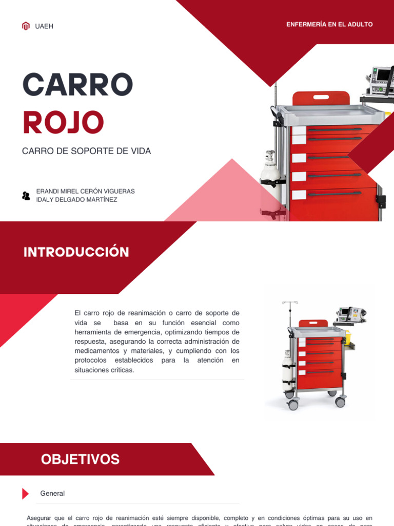 Carro Rojo | PDF | Reanimación cardiopulmonar | Fisiología Cardiovascular