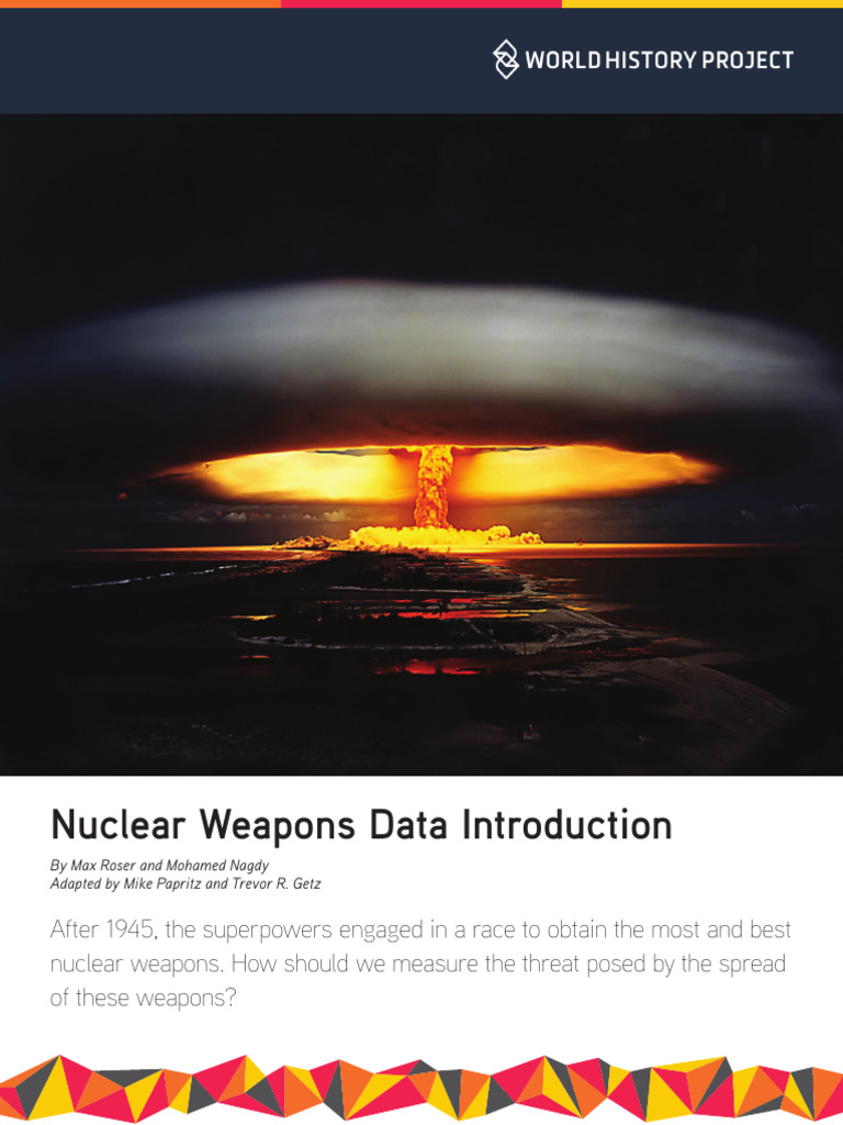 WHP 1750-8-0 8 Article Data Exploration Nuclear Weapons | PDF | Nuclear ...