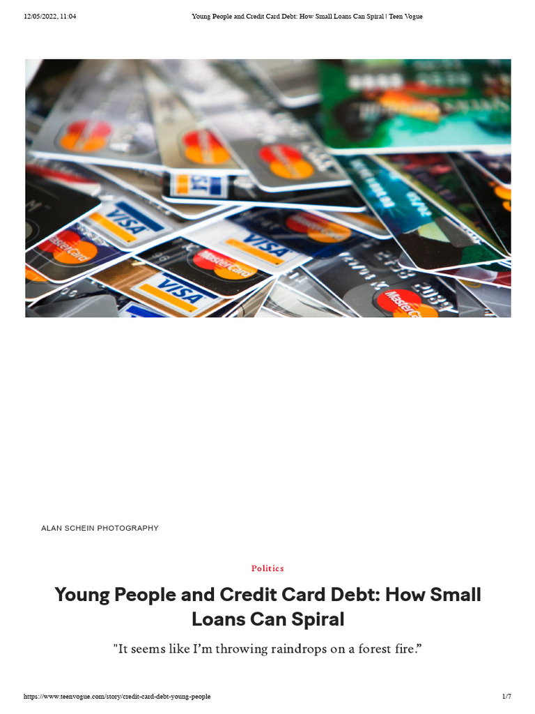 Young Adults' Credit Card Debt Issues | PDF | Debt | Credit